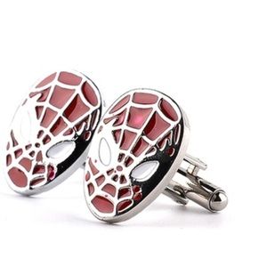 Accessories | Cuff Links Spider Man Comic Symbol Novelty Gift Box ...